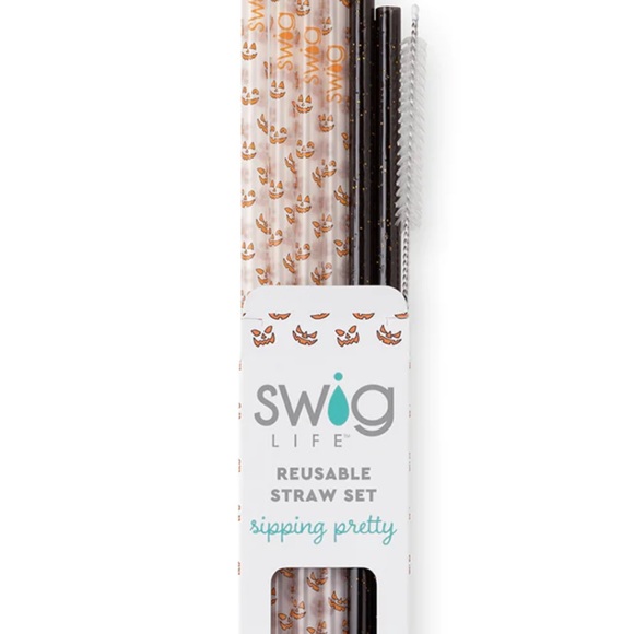 Swig Life | Dining | Nwt Swig Life Jeepers Creepers Reusable Straw Set ...